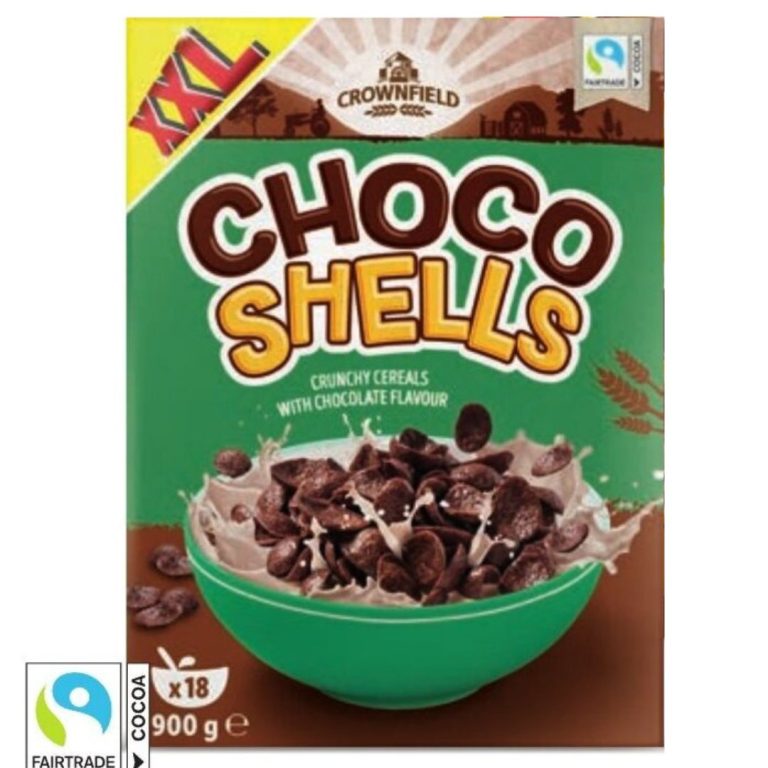 Lidl Choco shells of Choco rice 900 gram - Bonusvegan