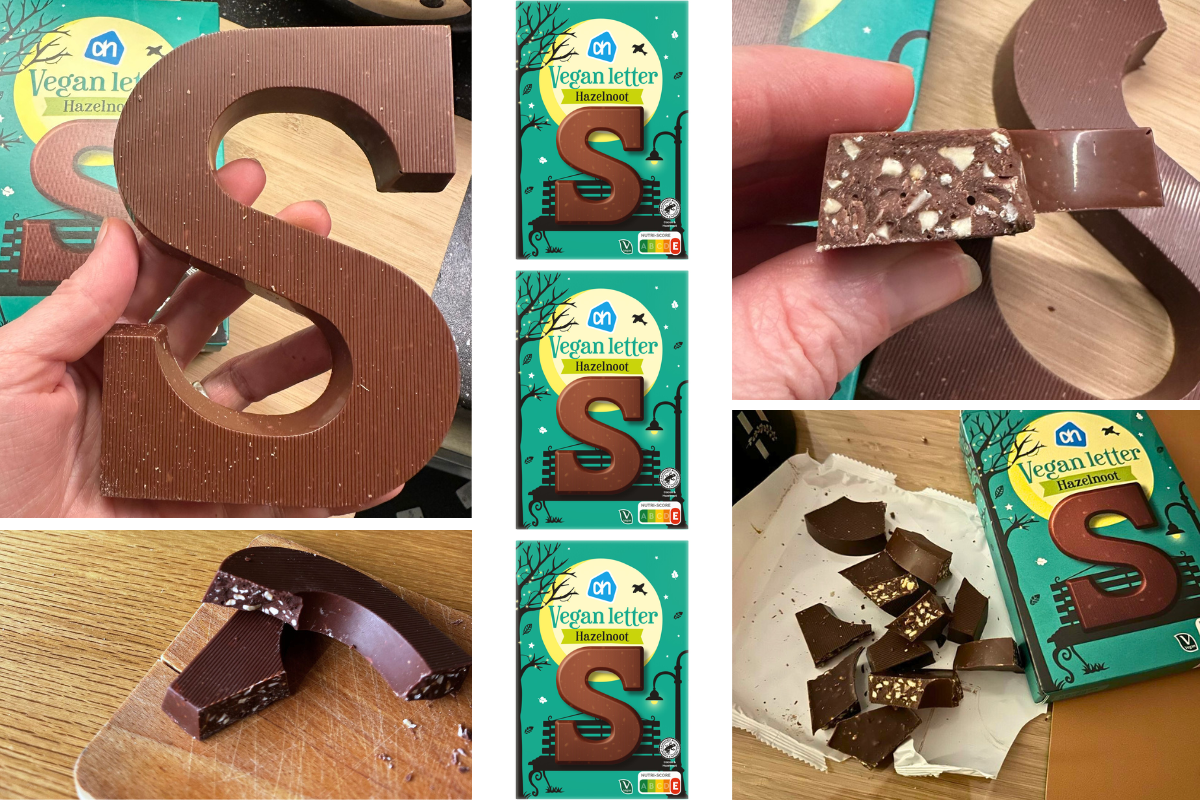Review AH Vegan chocoladeletter hazelnoot - Bonusvegan