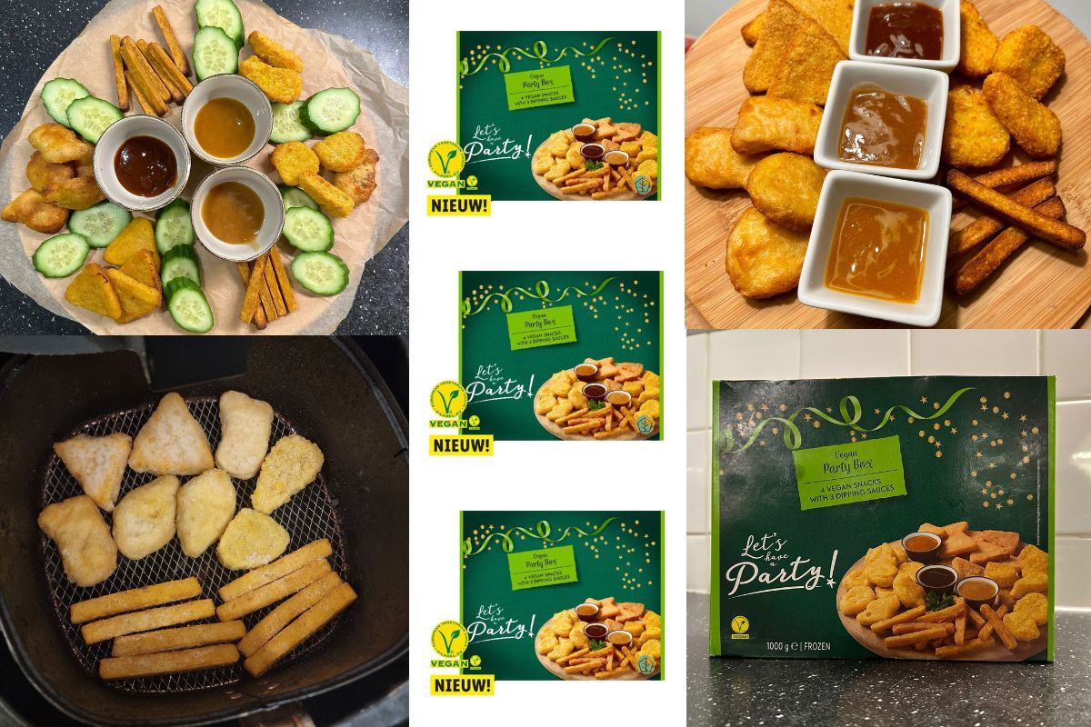 Review Lidl Vegan party box - snacks met dipsaus - Bonusvegan