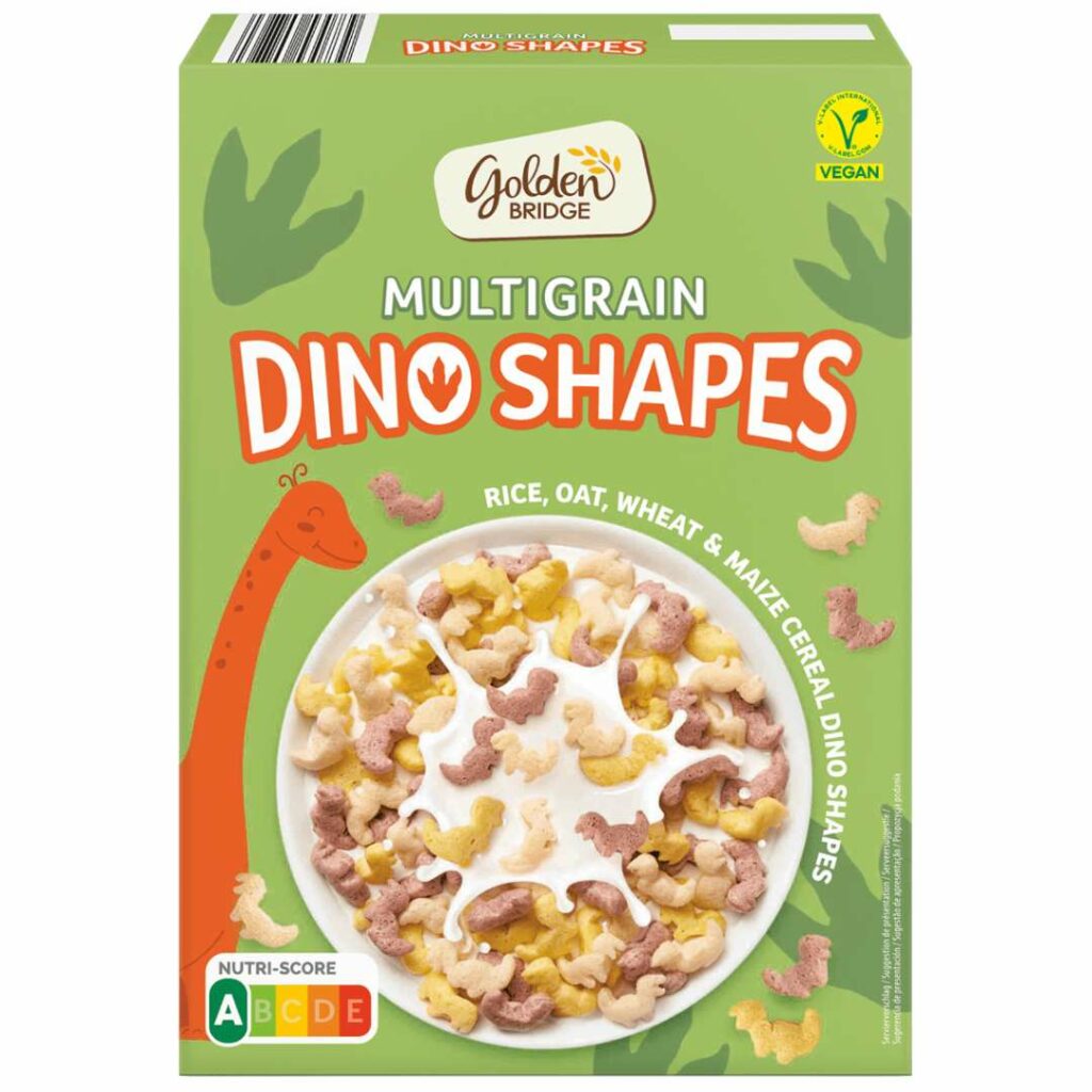 Golden Bridge Multigrain dino shapes - Bonusvegan