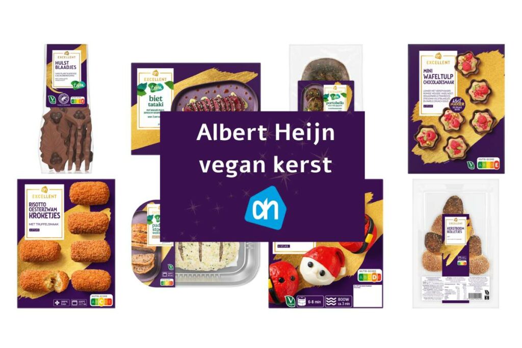 Vegan kerstproducten Albert Heijn 2025 - Bonusvegan